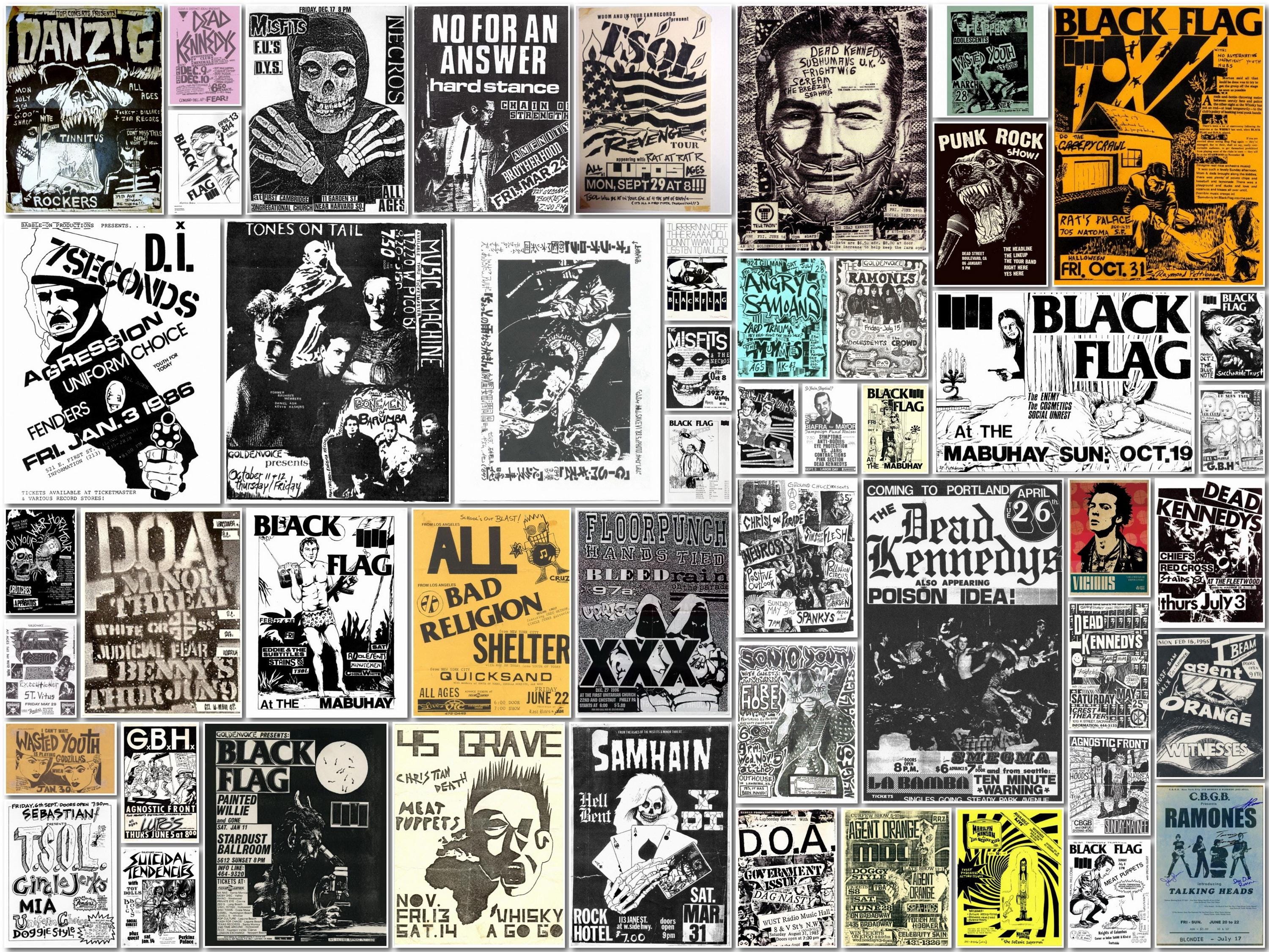 Punk Posters, Punk Flyers, Punk Wall Art, Hardcore Punk, Punk Poster ...