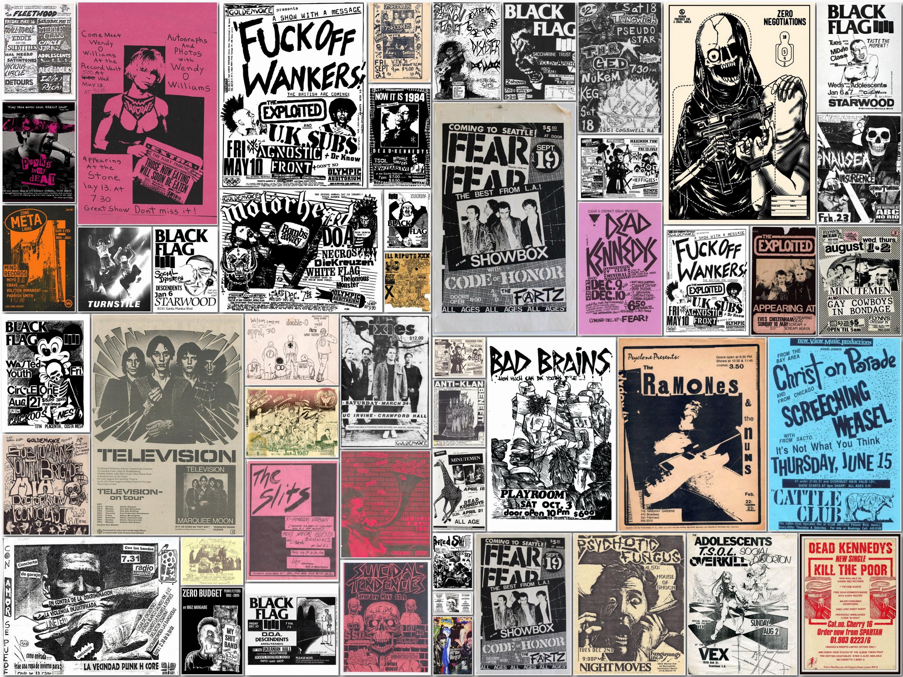 Punk Posters, Punk Flyers, Punk Wall Art, Hardcore Punk, Punk Poster, Post Punk, Punk Flyer ...