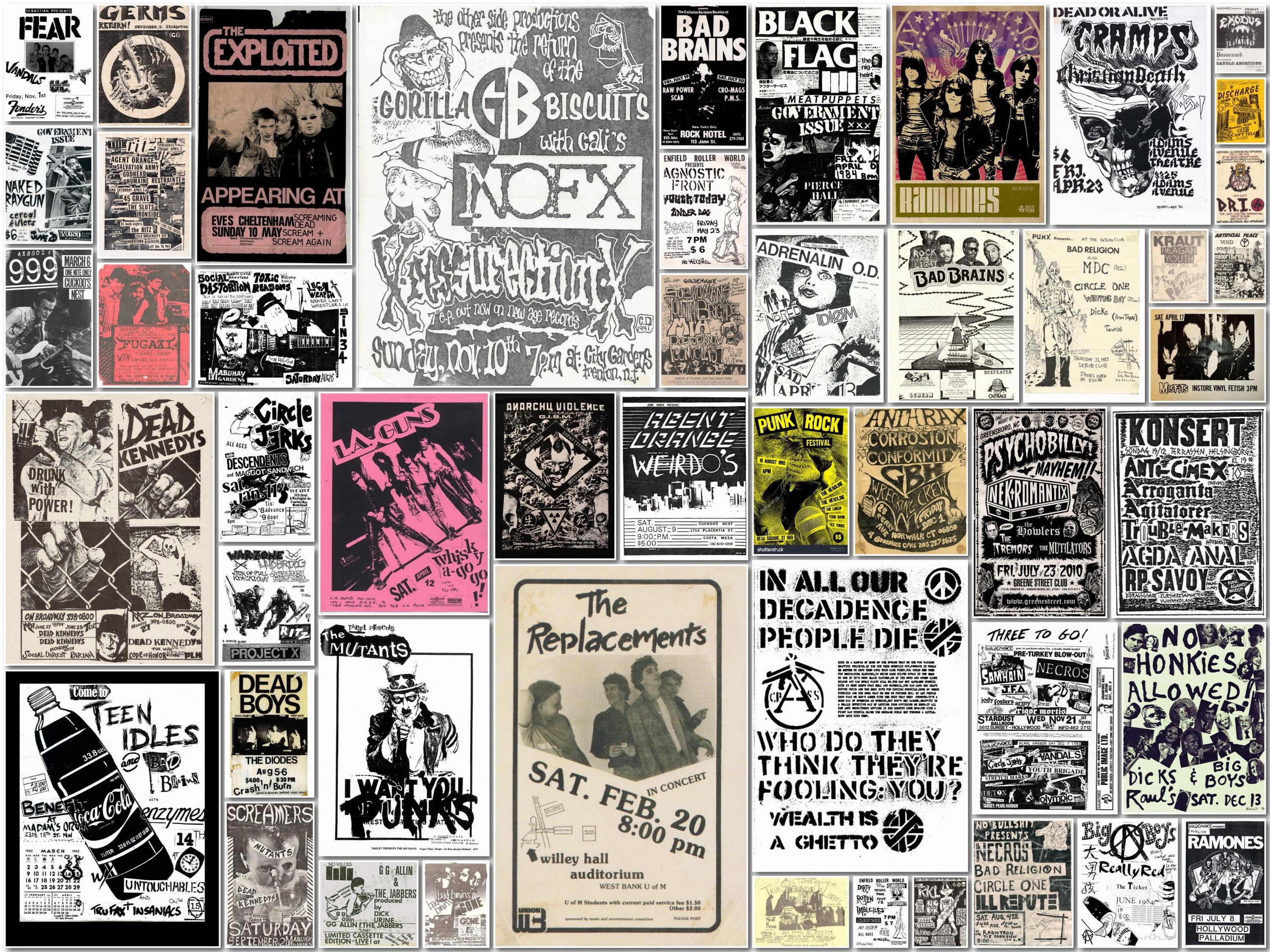 Punk Posters, Punk Flyers, Punk Wall Art, Hardcore Punk, Punk Poster ...