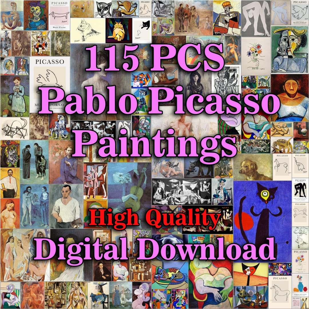 Black Cat Picasso, Picasso Flower Print, Guernica by Pablo Picasso ...