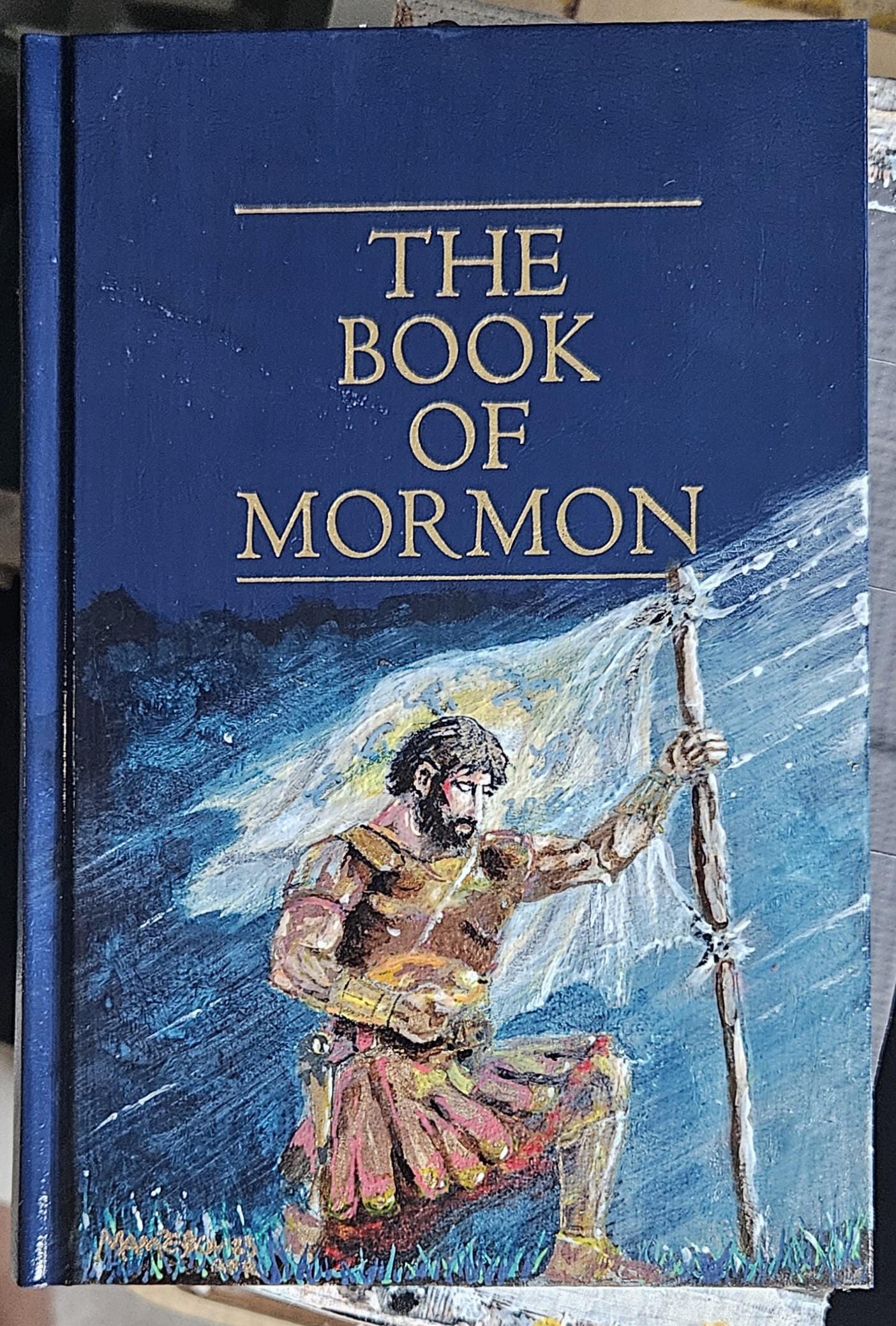 Personalized Acrylic Book of Mormon Cover Painting - Etsy