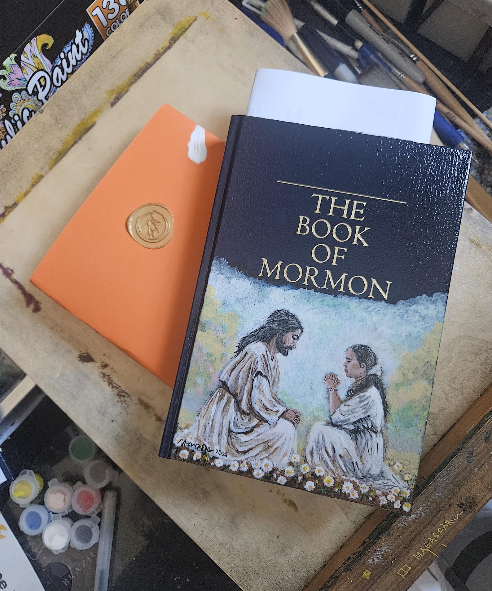 Personalized Acrylic Book of Mormon Cover Painting - Etsy
