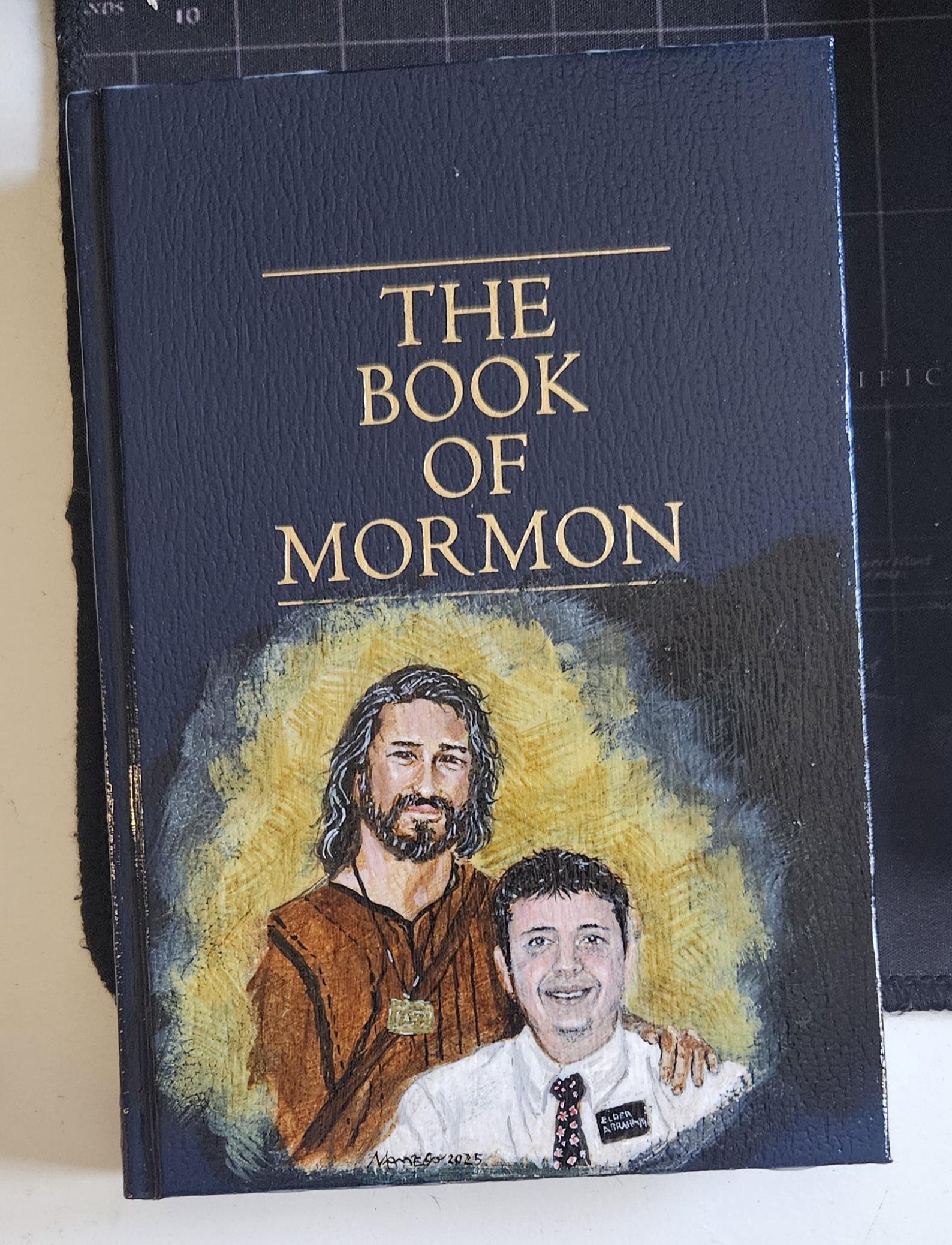 Personalized Acrylic Book of Mormon Cover Painting - Etsy