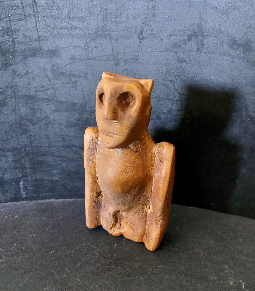 Native American Effigy Pipe – Human-bird Hybrid – Ritual Stone ...