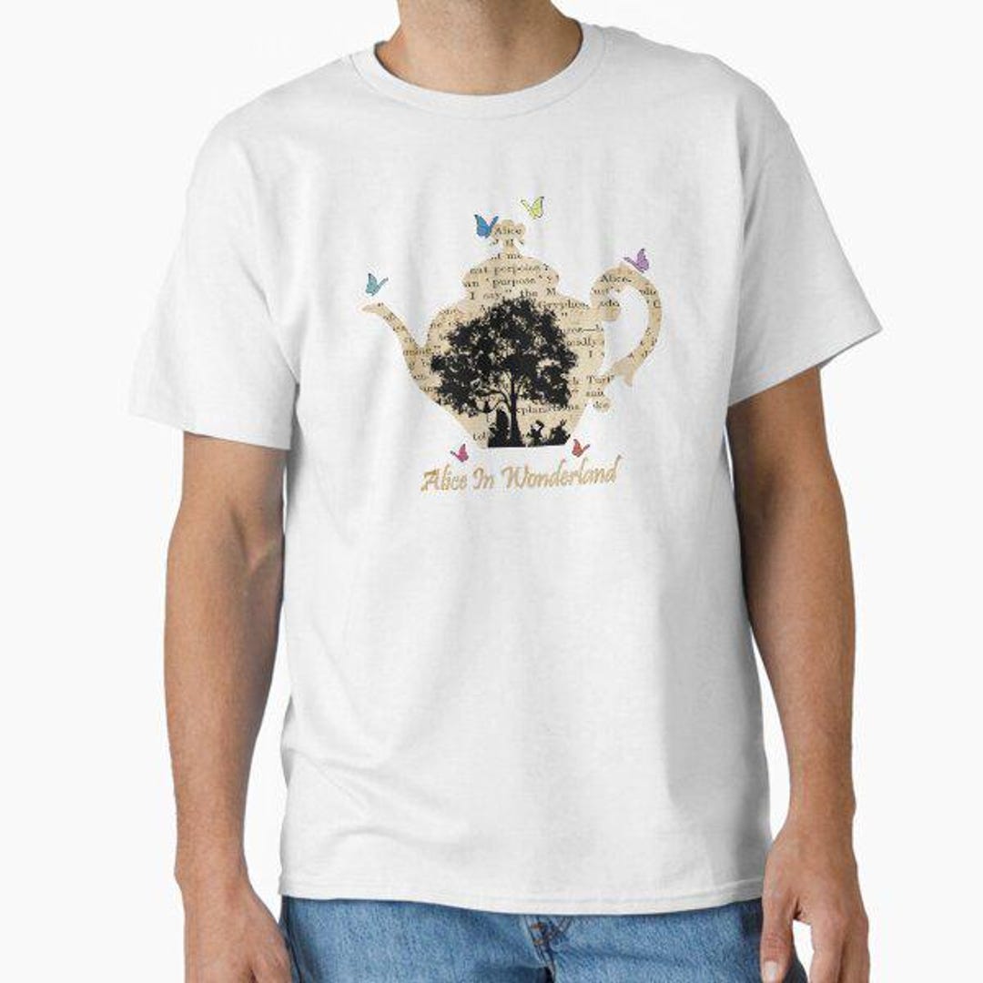 Alice in Wonderland Vintage Tea Time Classic T Shirt_bk2_55, Sweatshirt, Hoodie, Unisex - Size S ...