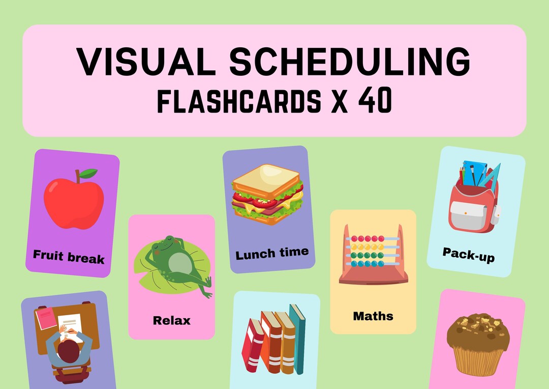 Scheduling Flash Cards, Autism Communication Aids, Educational Aids - Etsy