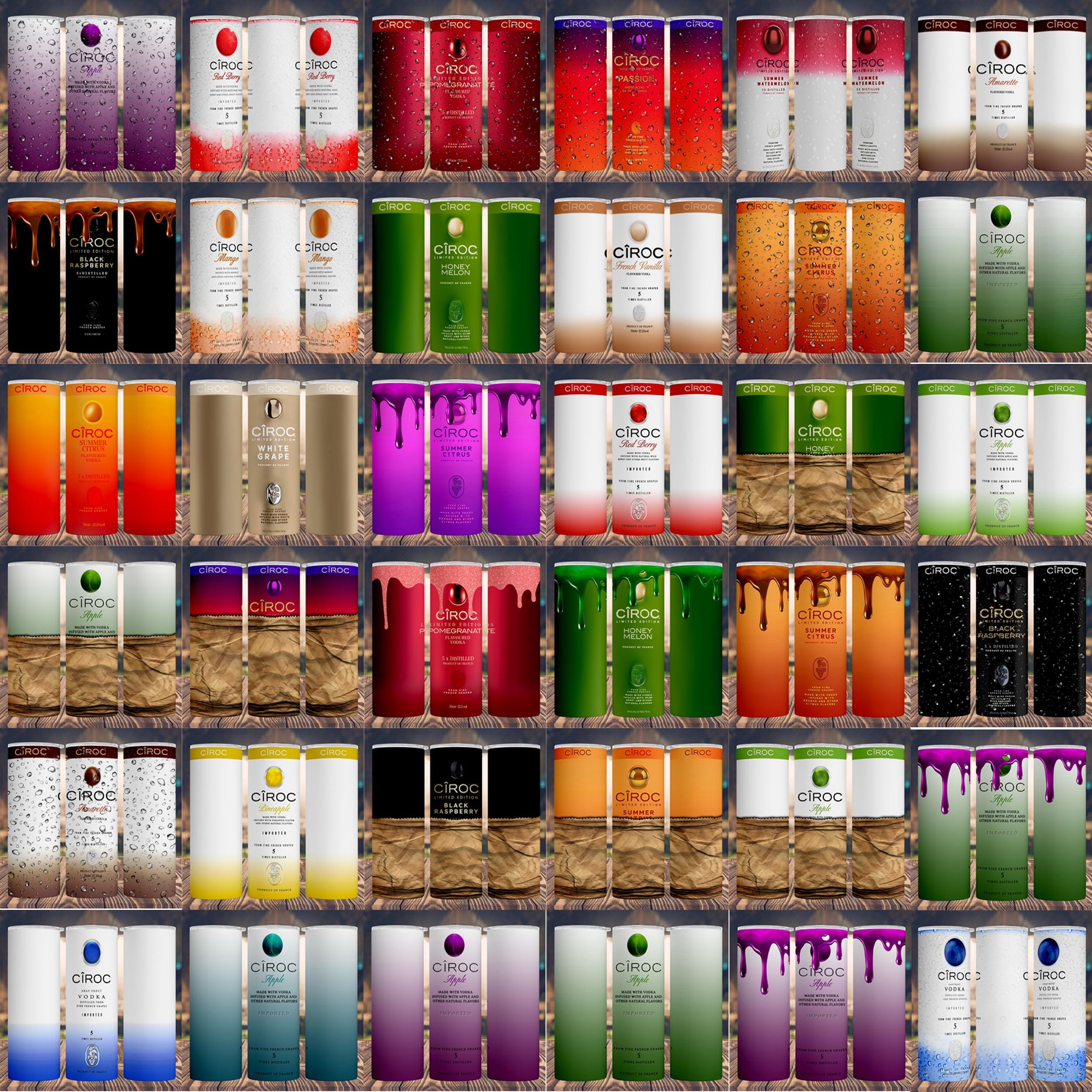 1000+ Liquor & Soda Tumbler Wrap Designs: Print Shop Starter Pack (PNG ...