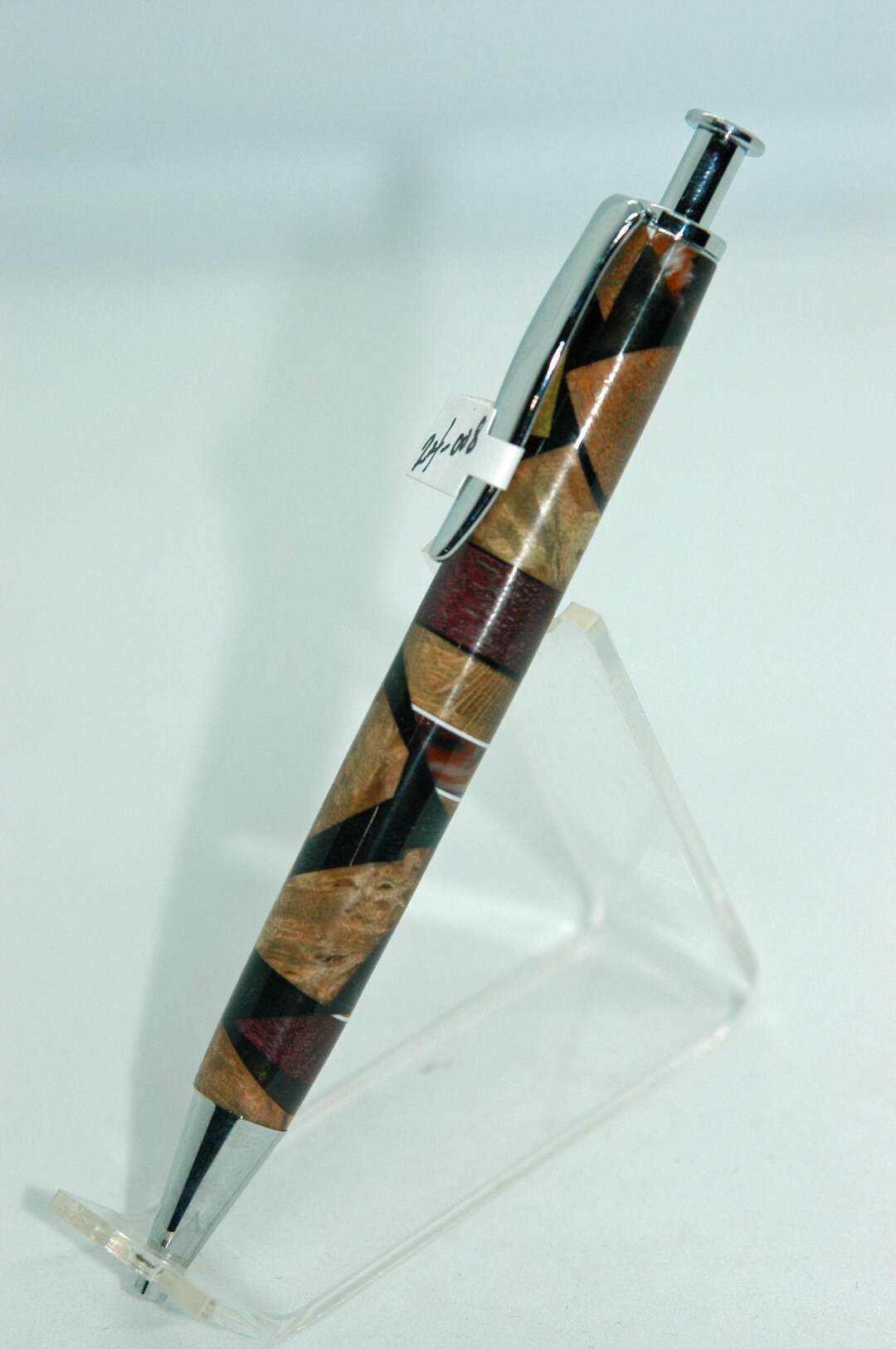 Handmade Laminated Wood Artisan Clicker Ballpoint Pen 24-008 - Etsy