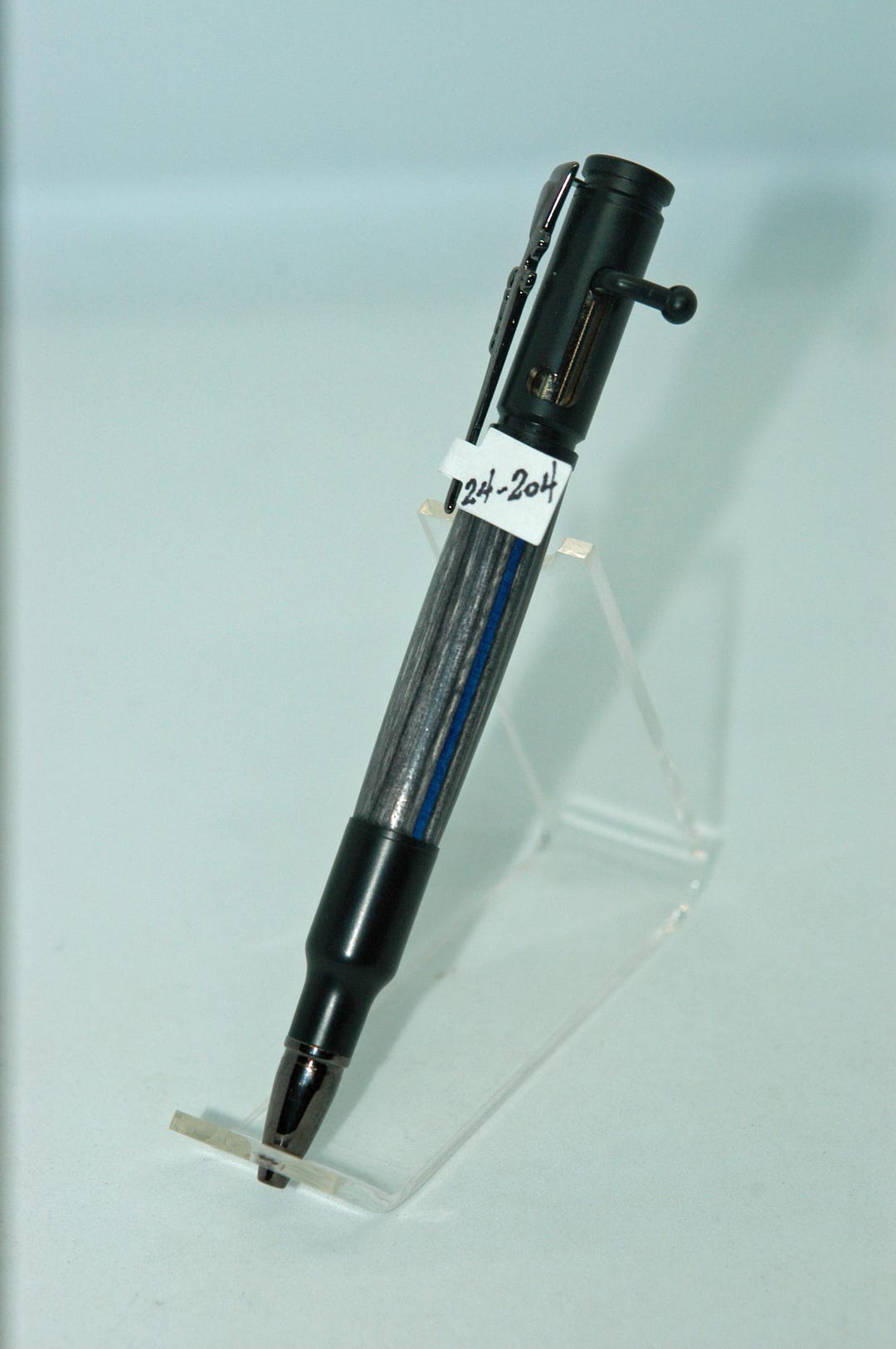 Handmade Thin Blue Line Bolt Action Style Click Ballpoint Pen 24-204 - Etsy