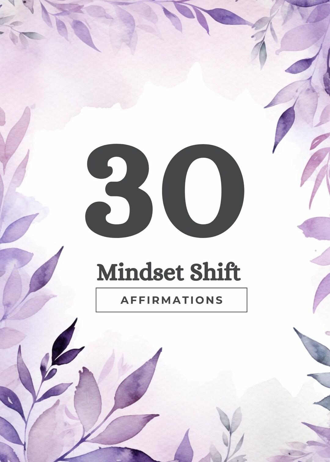 30 Mindset Shift Affirmations - Etsy
