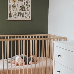 READY to SHIP MINI Crib Sheet Rust Bedding Cinnamon Fitted Crib Sheet ...