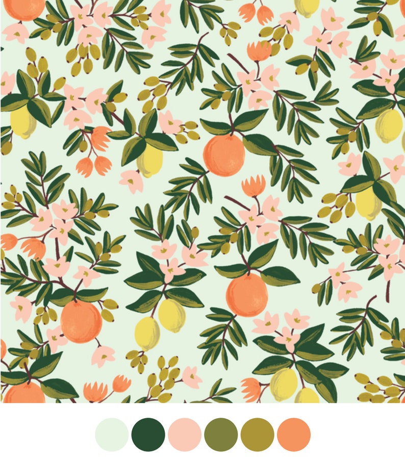 Rifle Paper Lemon Fitted Crib Sheet READY SHIP Baby Bedding - Etsy