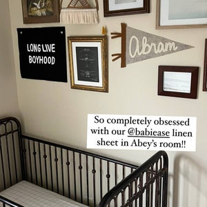 LINEN Baby Bedding Tan Neutral Bedding /beige Crib Sheets /linen READY ...