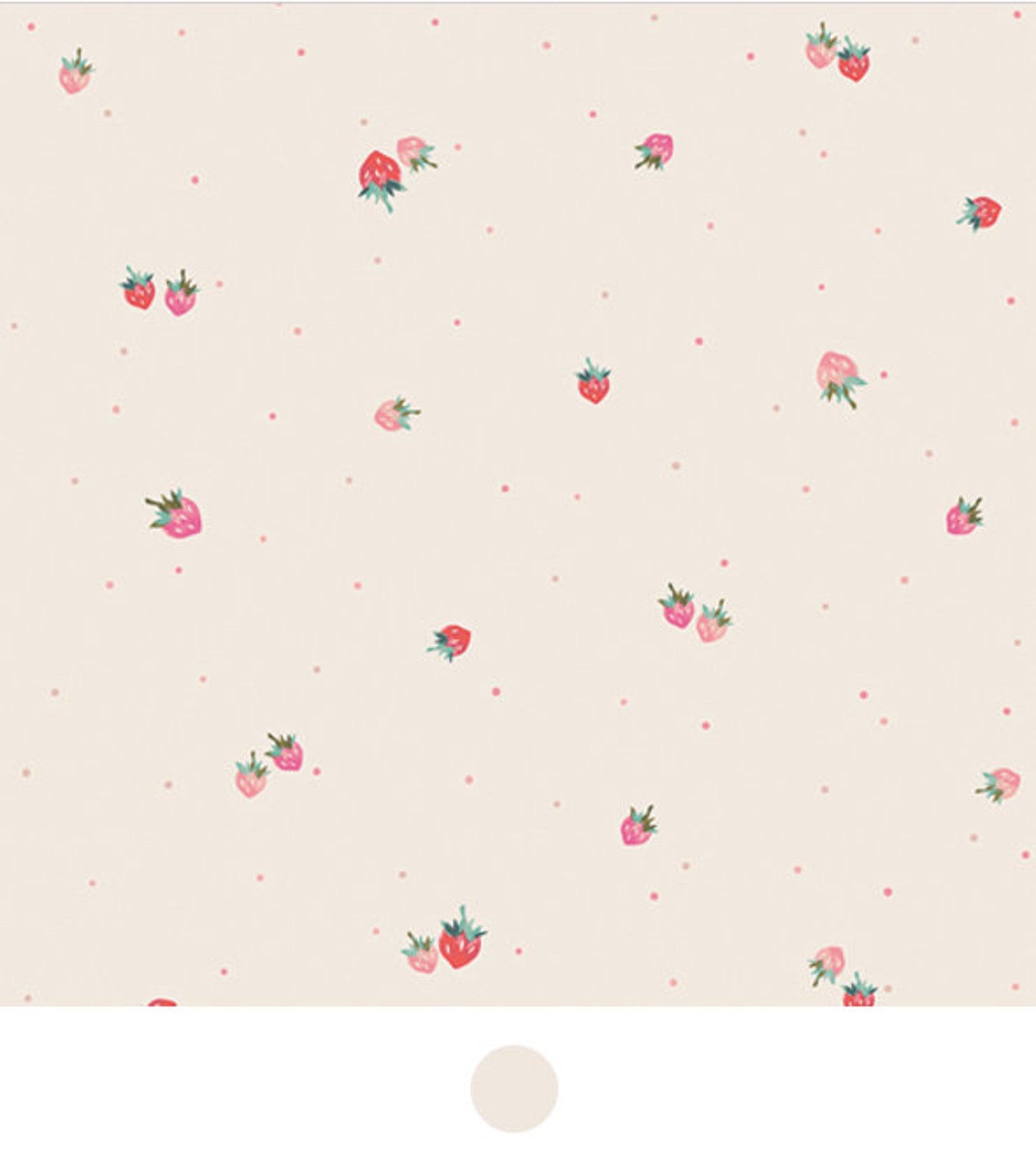 Organic Strawberries Cream Crib Sheet: Baby/toddler Fitted Sheet | Mini ...