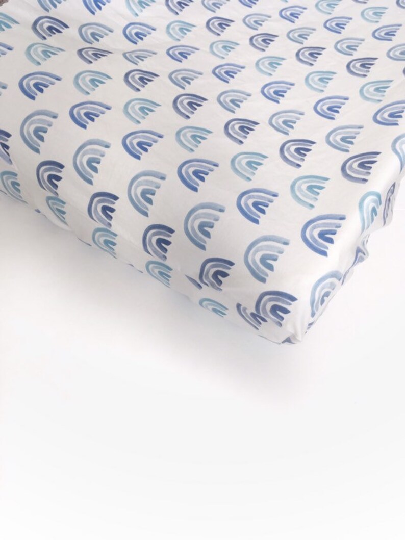 Watercolor Rainbow Changing Pad Cover: Modern Nursery Bedding - Etsy