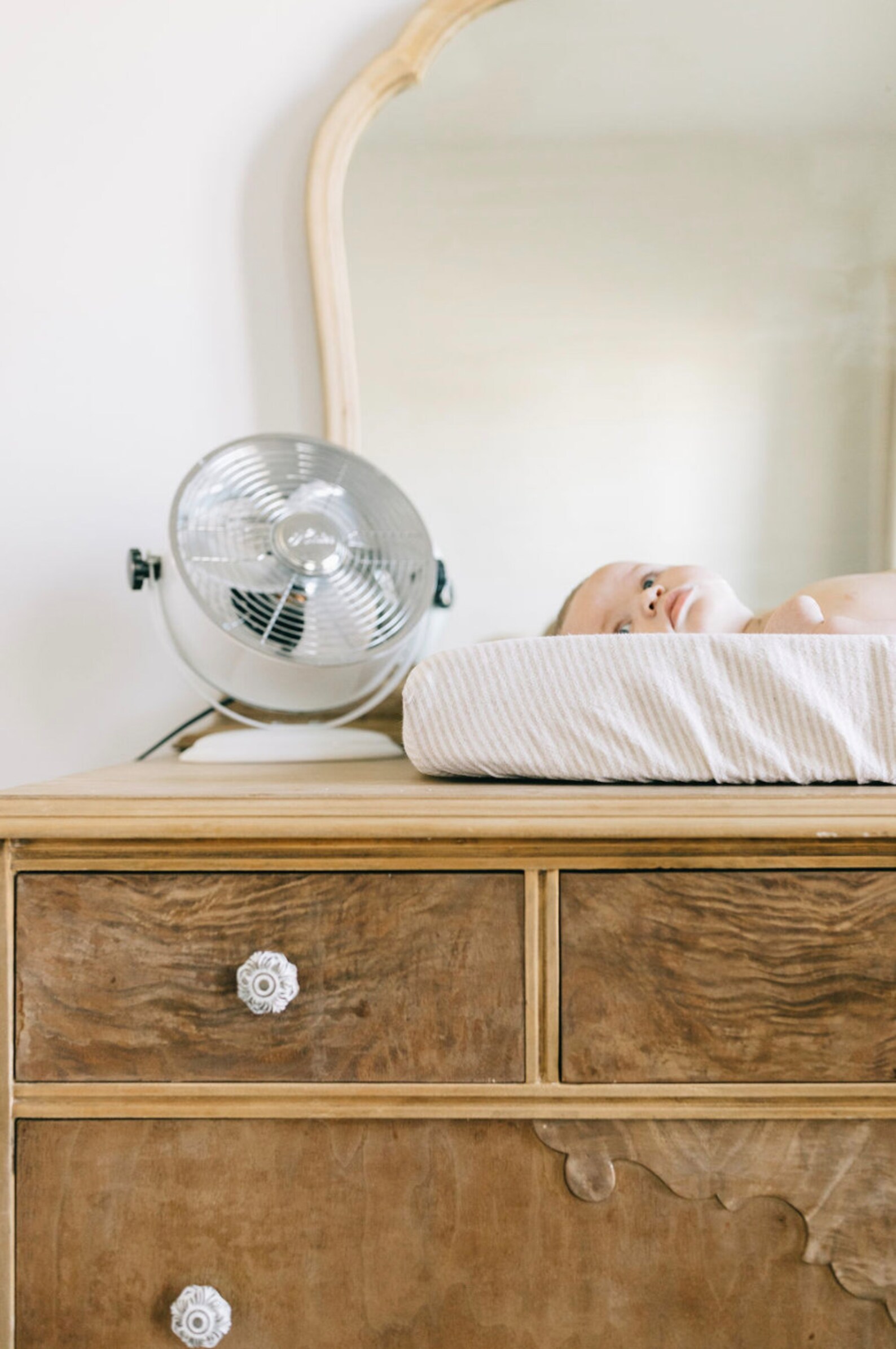 Changing Pad Cover LINEN READY SHIP Nursery Beige /stripe - Etsy
