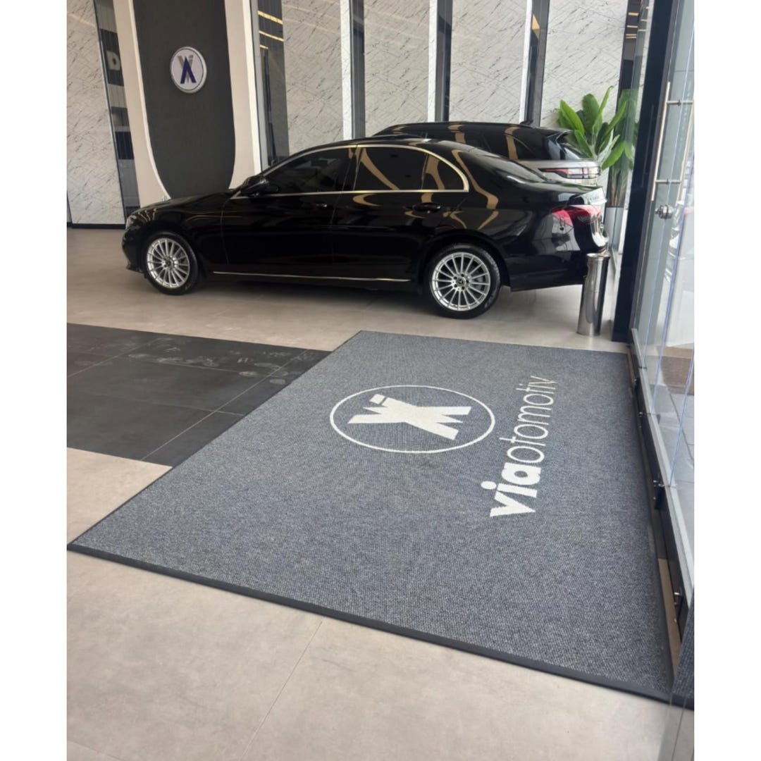 Custom Commercial Logo Rug – Personalized Entrance Mat for Showrooms ...