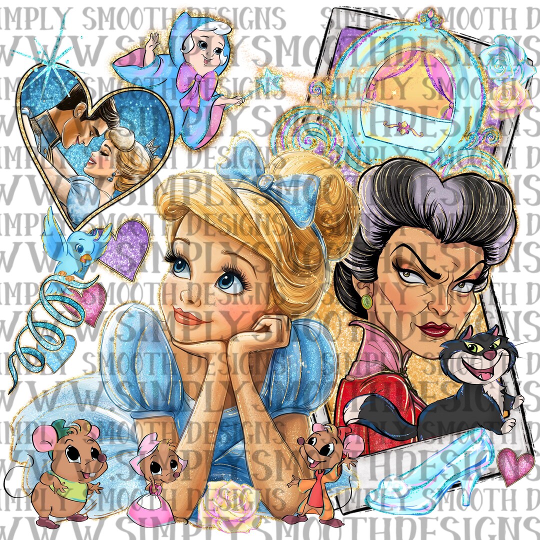 Cinderella Polaroids, Princess PNG (digital Download) - Etsy