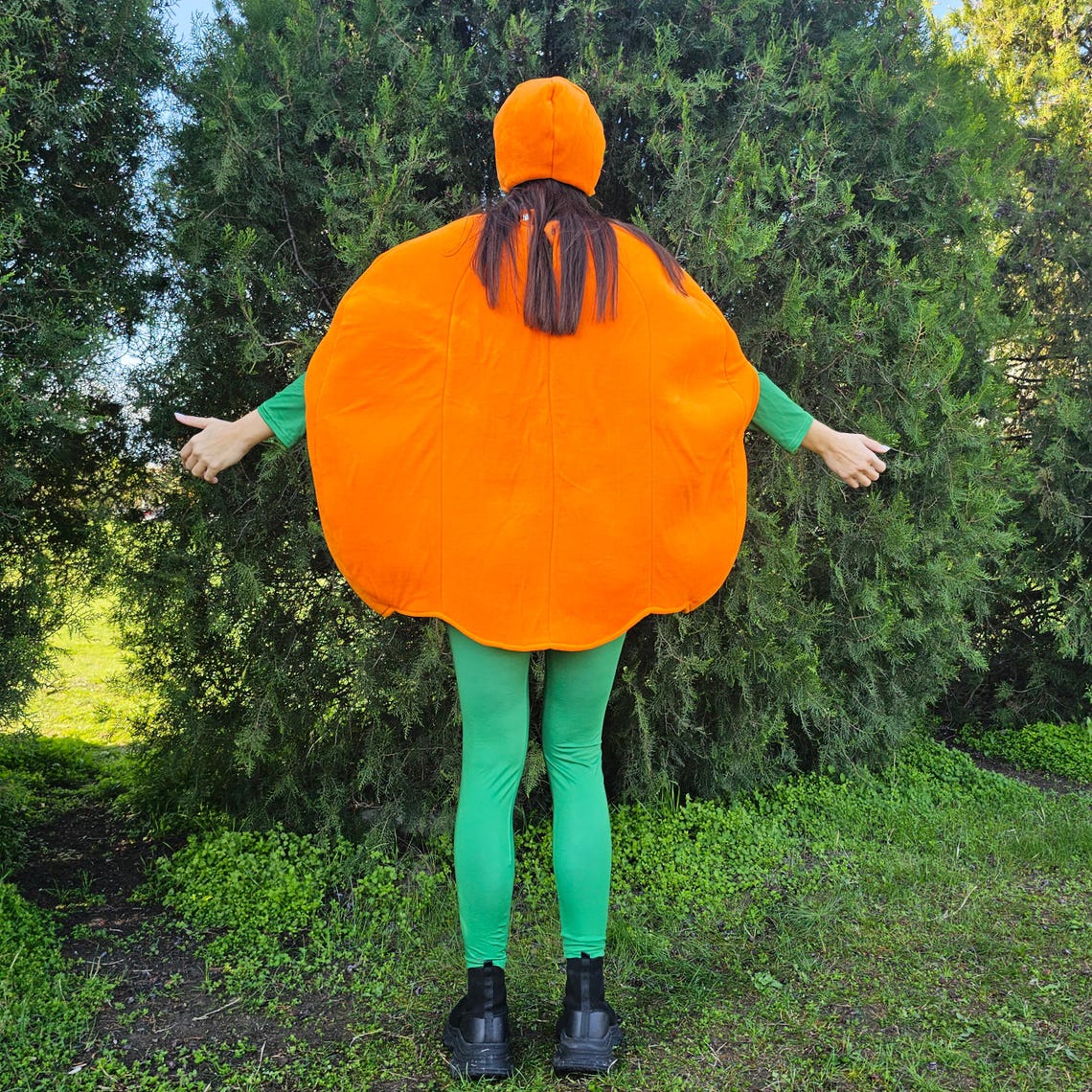 Adult Pumpkin Costume: 4-piece Halloween Suit - Polyester - Etsy