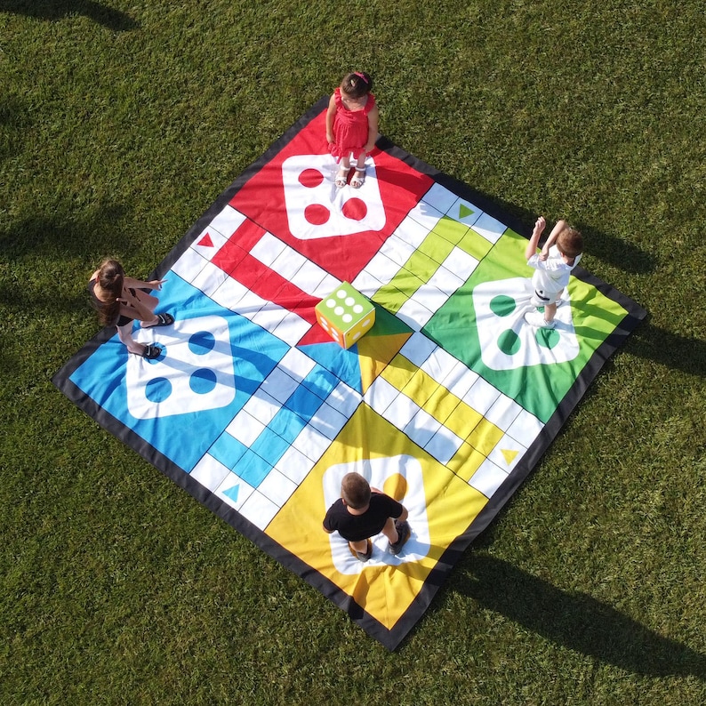Giant Ludo Board Game: XXL Outdoor Party Game (3x3 M) - Etsy