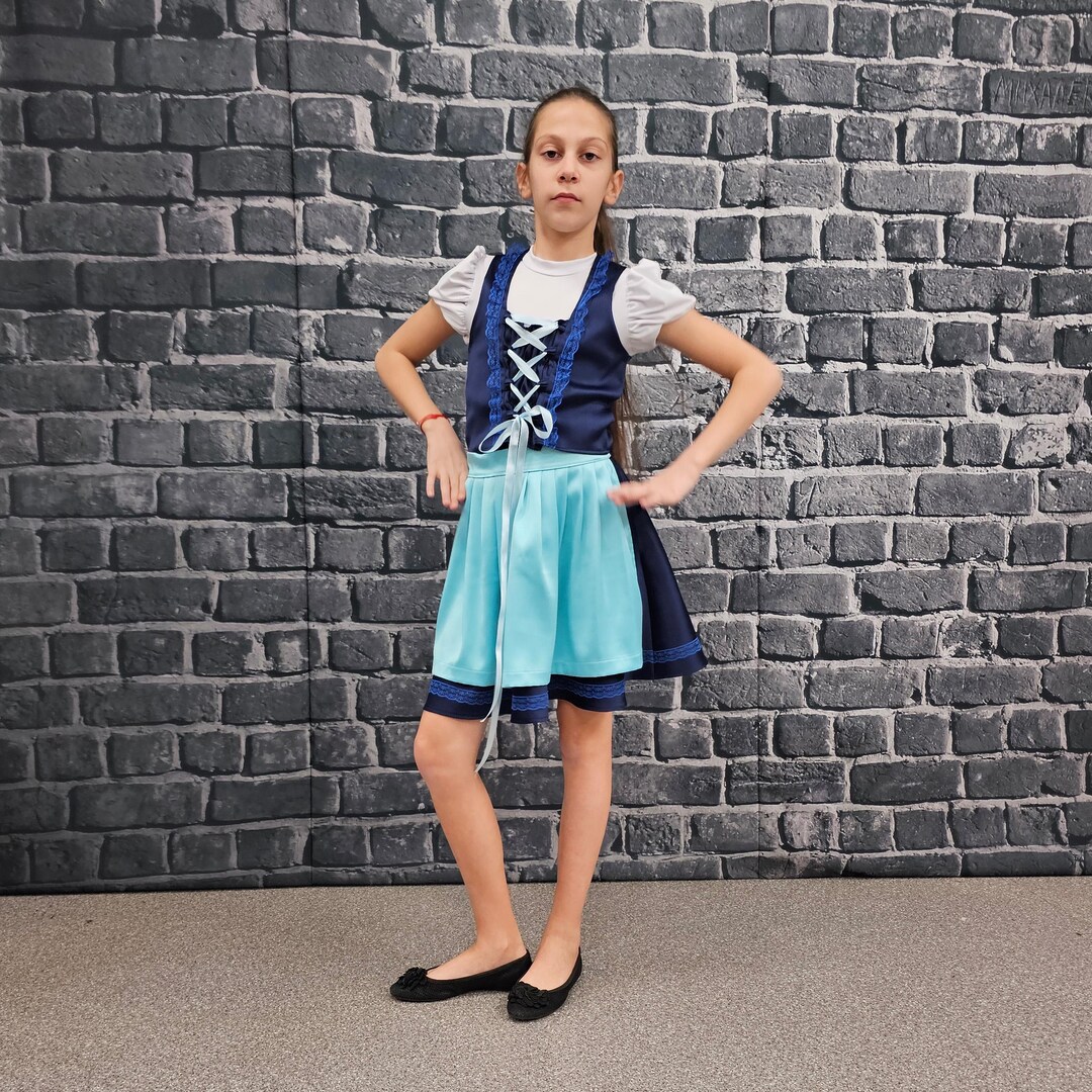 Children's German Dirndl Costume: Personalized Party Dress - Etsy