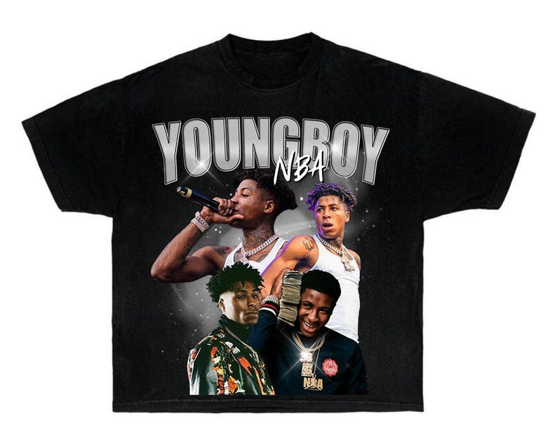 T-shirt Design Youngboy Nba PNG 4500x5100, Bootleg Tee, Ready to Print ...