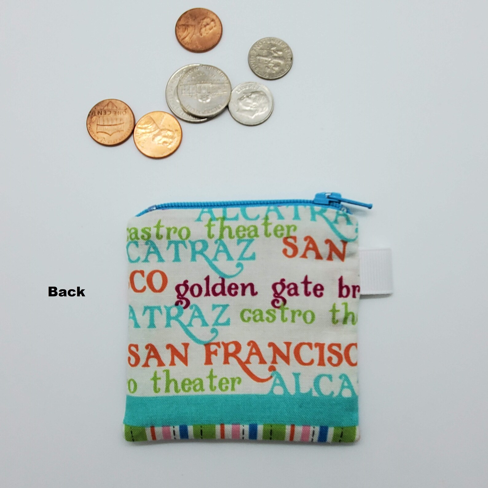Small Zippered Coin Purse Pouch Air Pod Holder Mini Eco Friendly Padded ...
