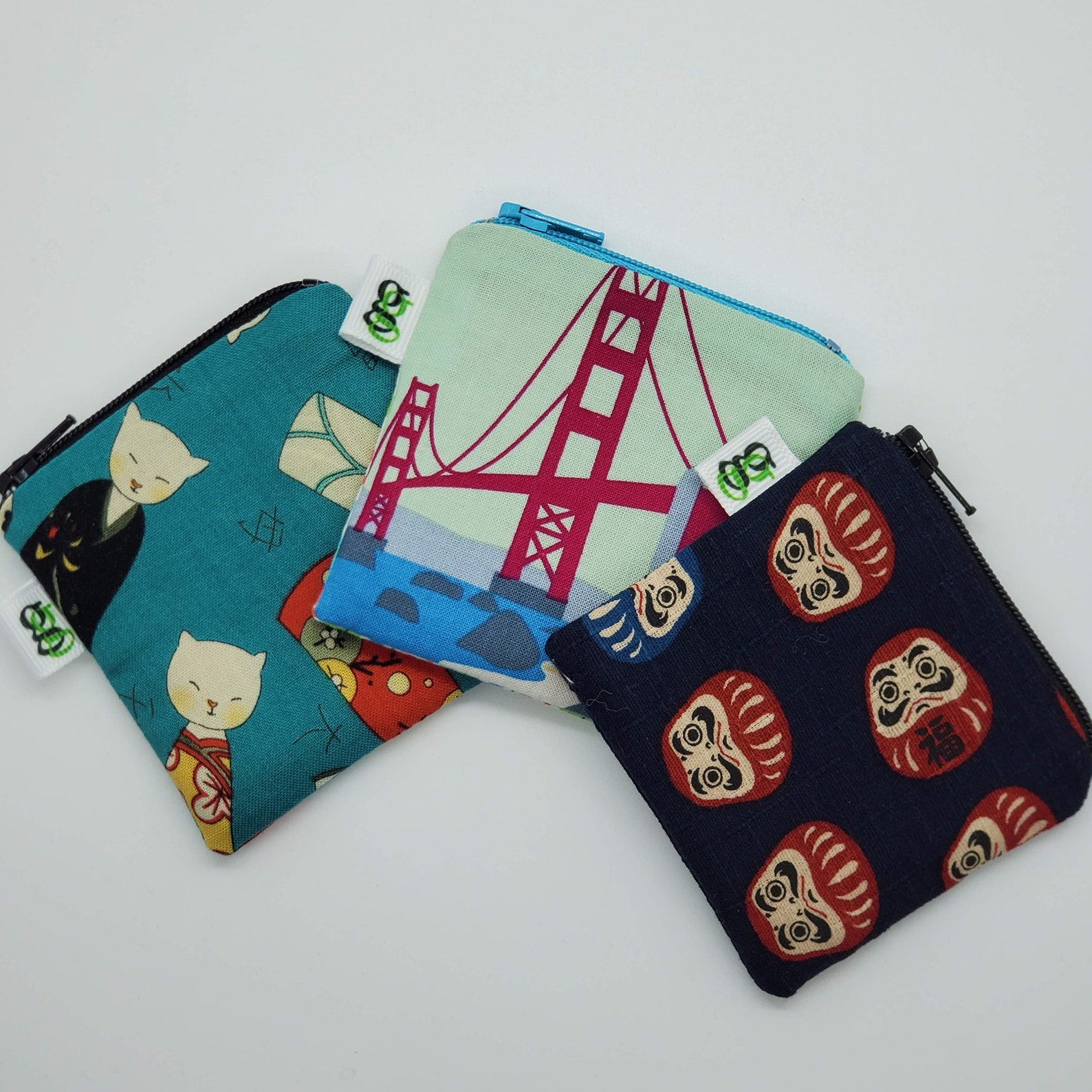 Small Zippered Coin Purse Pouch Air Pod Holder Mini Eco Friendly Padded ...