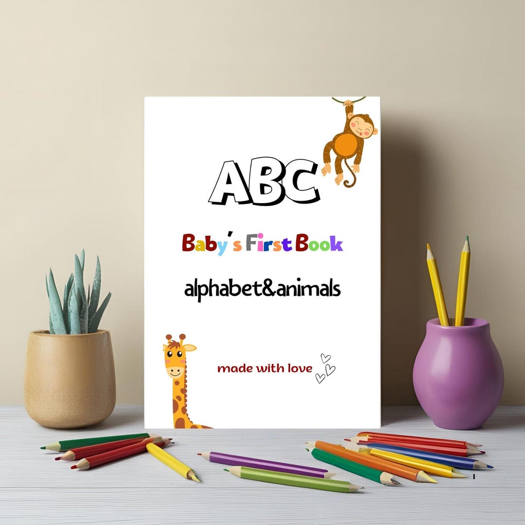 ABC Coloring Book, Baby's First ABC Book, Animal Alphabet Coloring ...