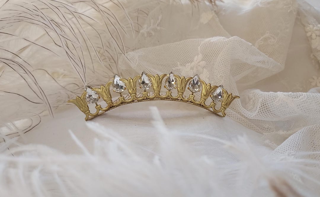 Tiara Regency Empire Diadem, Diamond Glass Color - Etsy