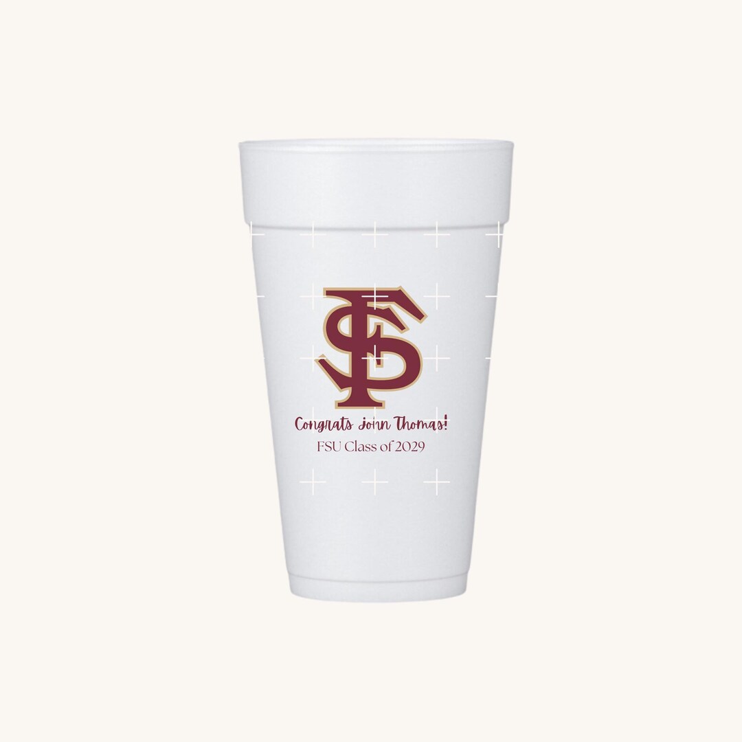 Custom Graduation Party Cups | Personalized Grad Party Cups FSU | Mini ...