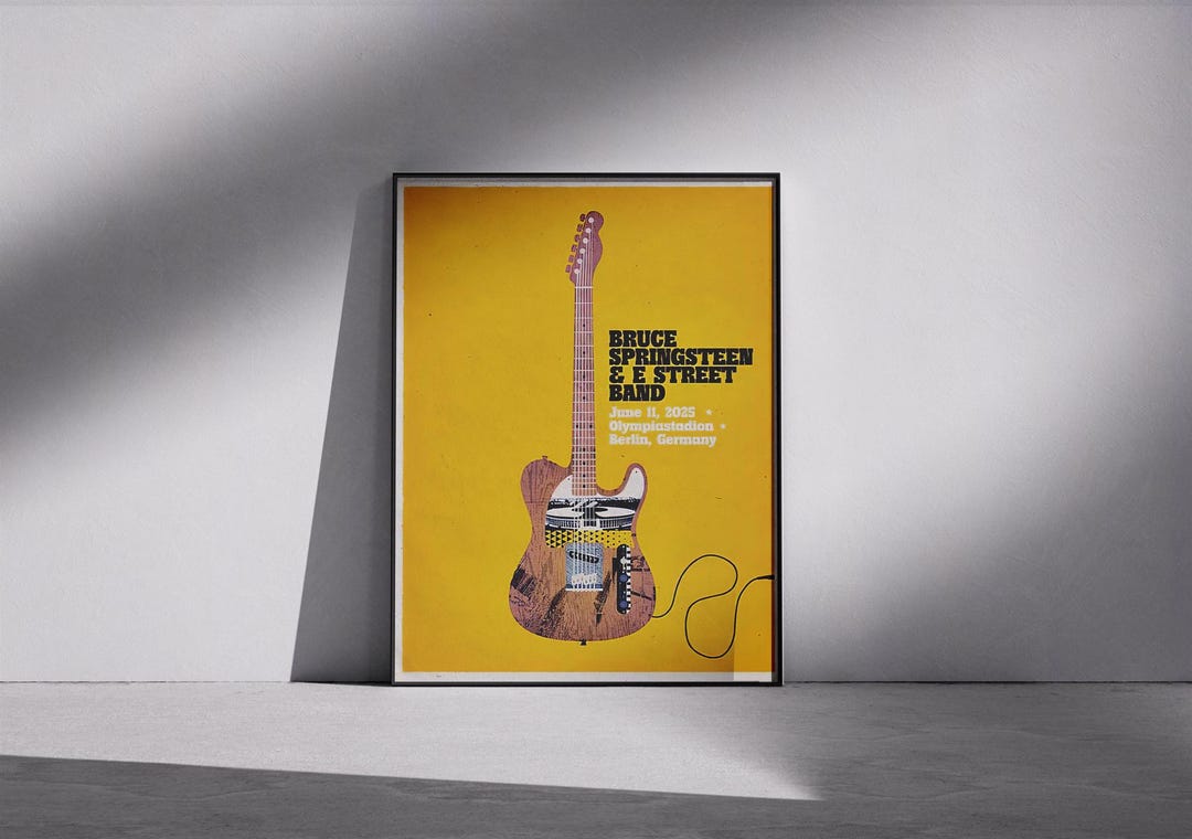 Bruce Springsteen Berlin 2025 Poster – E Street Band Olympiastadion ...