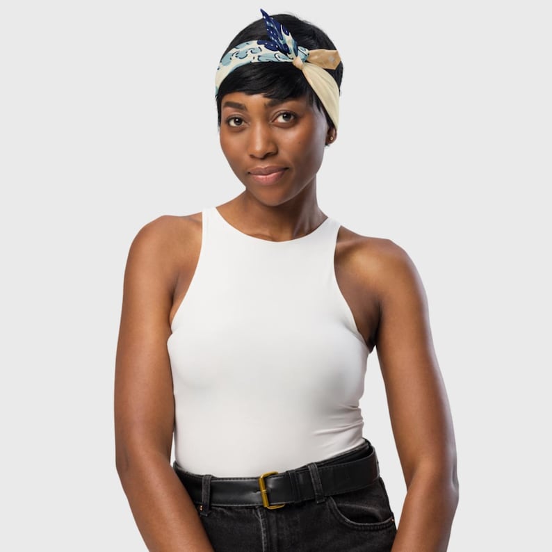 The Great Wave Bandana – Hokusai Ukiyo-e Headband, Japanese Art Scarf ...