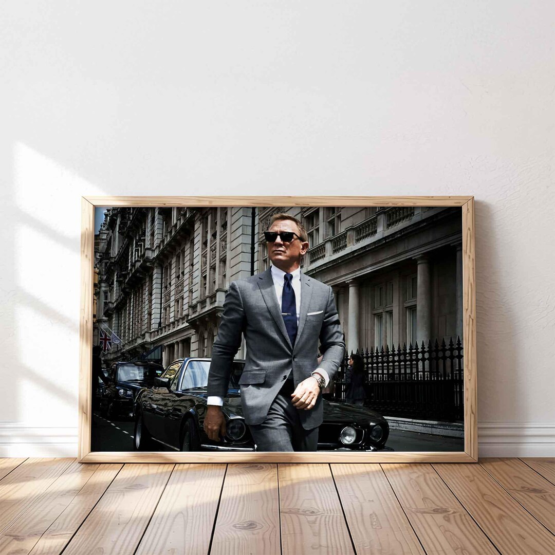 James Bond Daniel Craig Poster Print and Canvas Wall Art - Iconic Movie ...