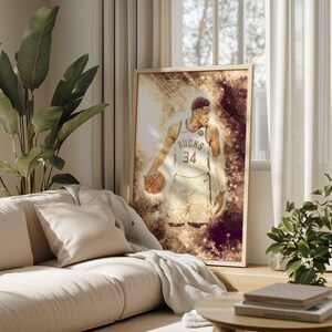 Greek Freak Giannis Antetokounmpo Artwork, Milwaukee Bucks NBA Poster ...