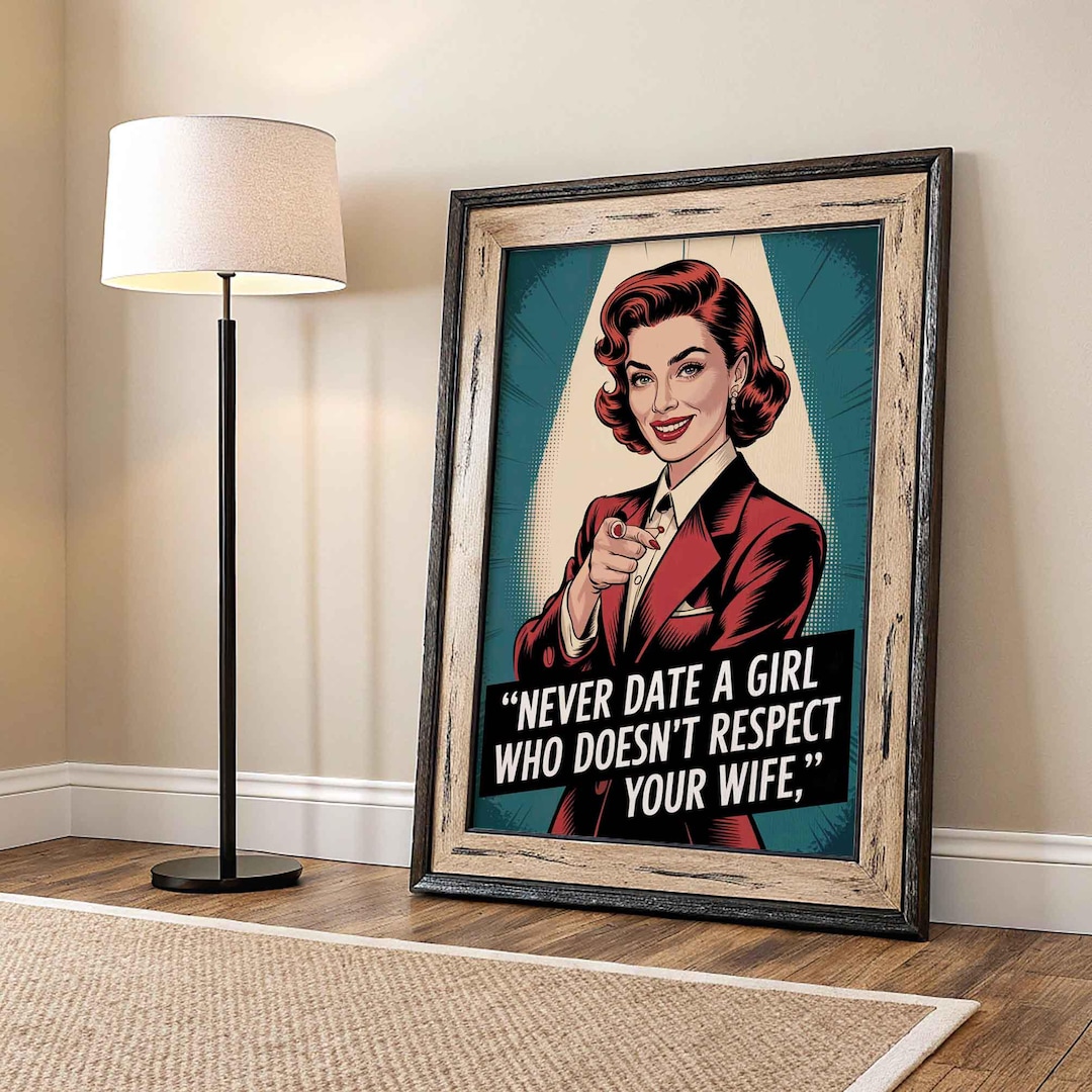 1950's Humor Wall Art | Vintage Pop Art Poster | Funny Quirky Print ...