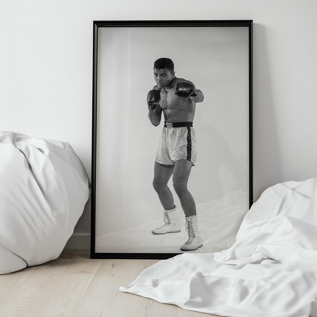 Muhammad Ali Iconic Photoshoot Poster Print Canvas Wall Art - Perfect ...