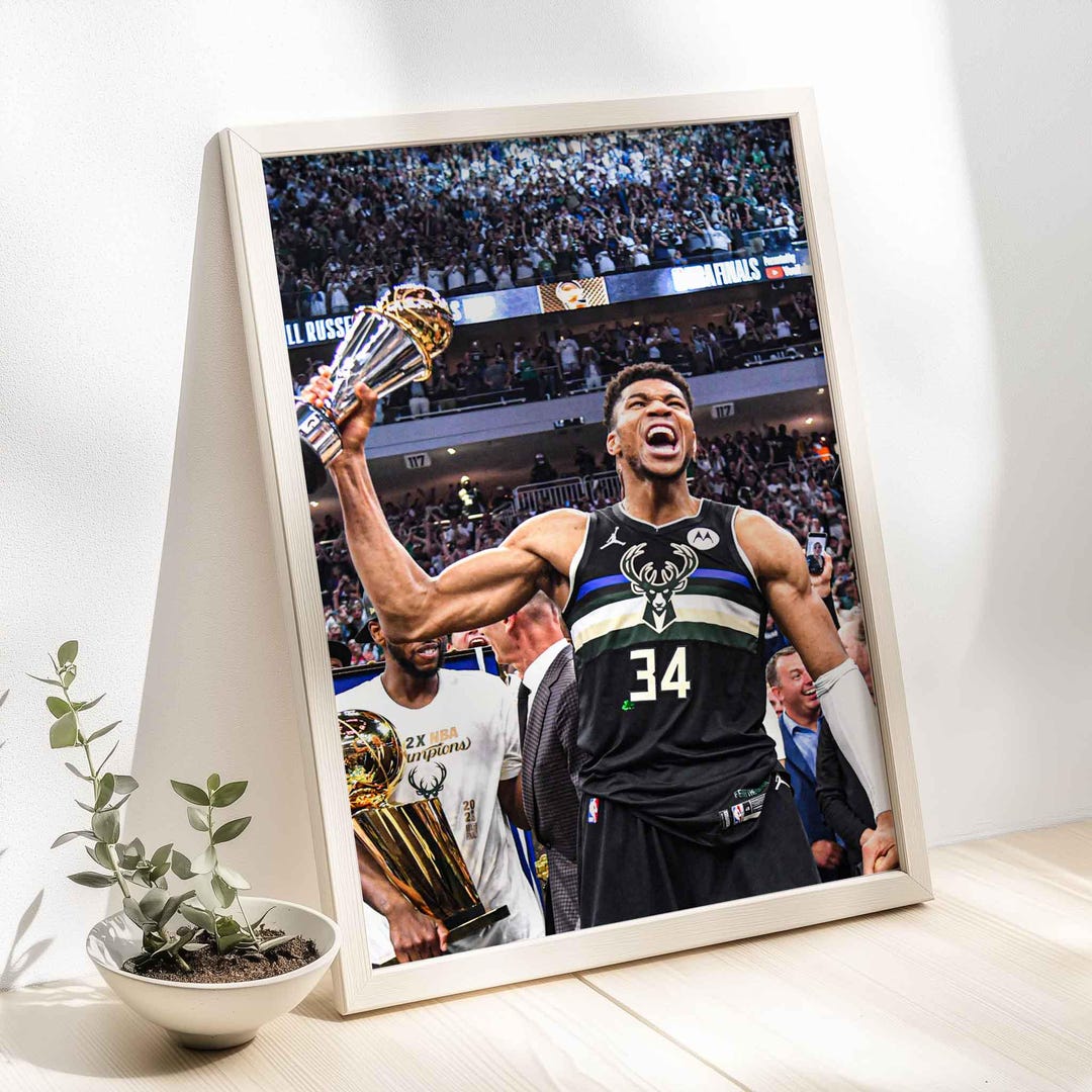 Greek Freak Giannis Antetokounmpo Milwaukee Bucks NBA Champions Poster ...