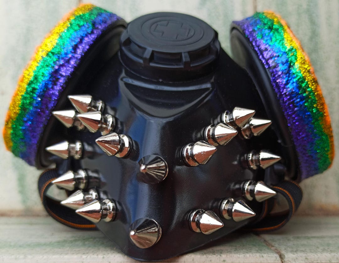 Black Cyber Mask Halloween Costume Fashion Mask Cybergoth Mask Pride ...