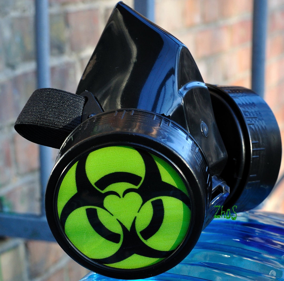 LOVE BIOHAZARD Cyber Mask Cyber Goth Respirator Black Gas Mask - Etsy