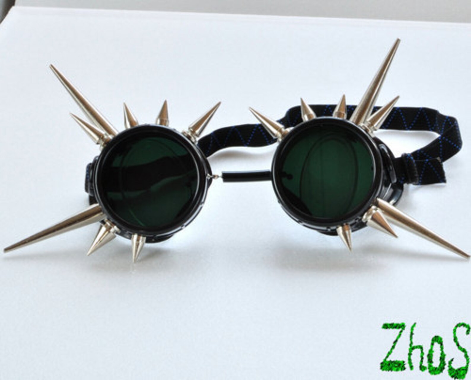 Cyber Goth Goggles Glasses 16 Spikes CyberPunk Industrial | Etsy