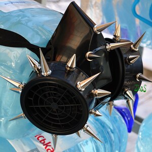 Cyber Mask Cybergoth Halloween Mask Black Gothic Respirator Gas Mask ...