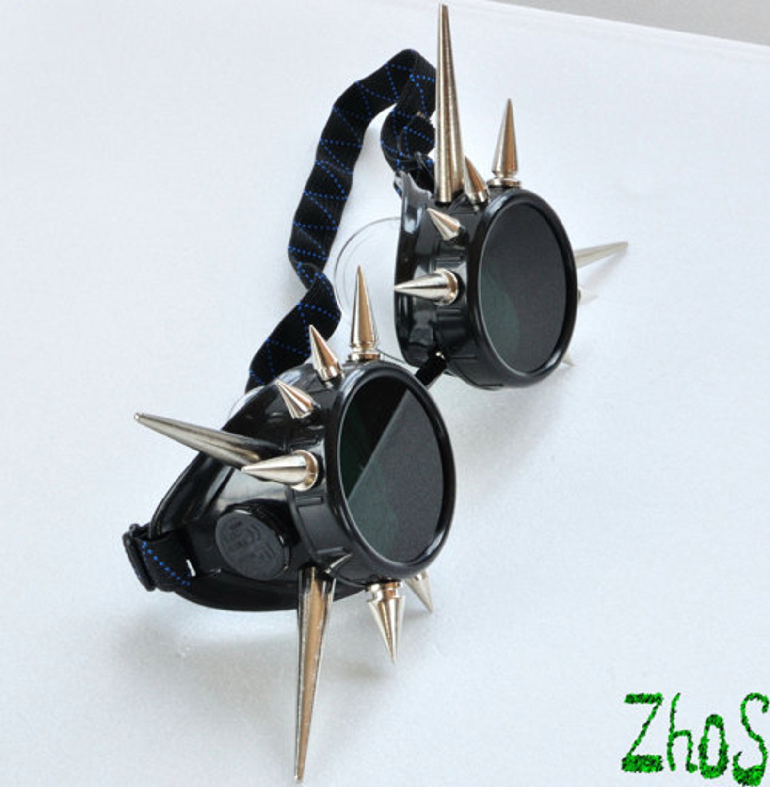 Cyber Goth Goggles Glasses 16 Spikes CyberPunk Industrial | Etsy