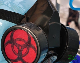 Cyber Mask Cyber Goth Mask Black Respirator Gas Mask BIOHAZARD Black ...