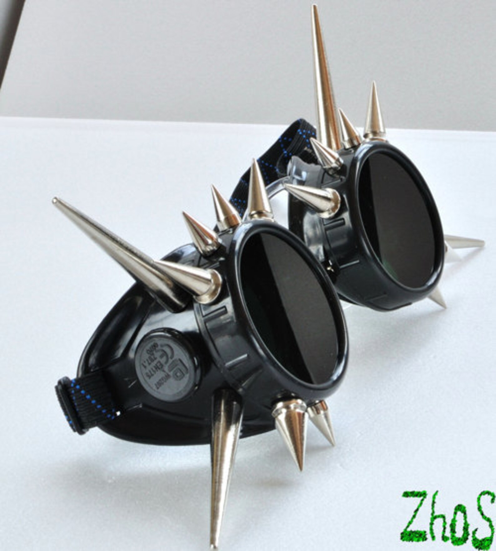 Cyber Goth Goggles Glasses 16 Spikes CyberPunk Industrial | Etsy