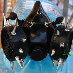 Cyber Mask Cybergoth Halloween Mask Black Gothic Respirator Gas Mask ...