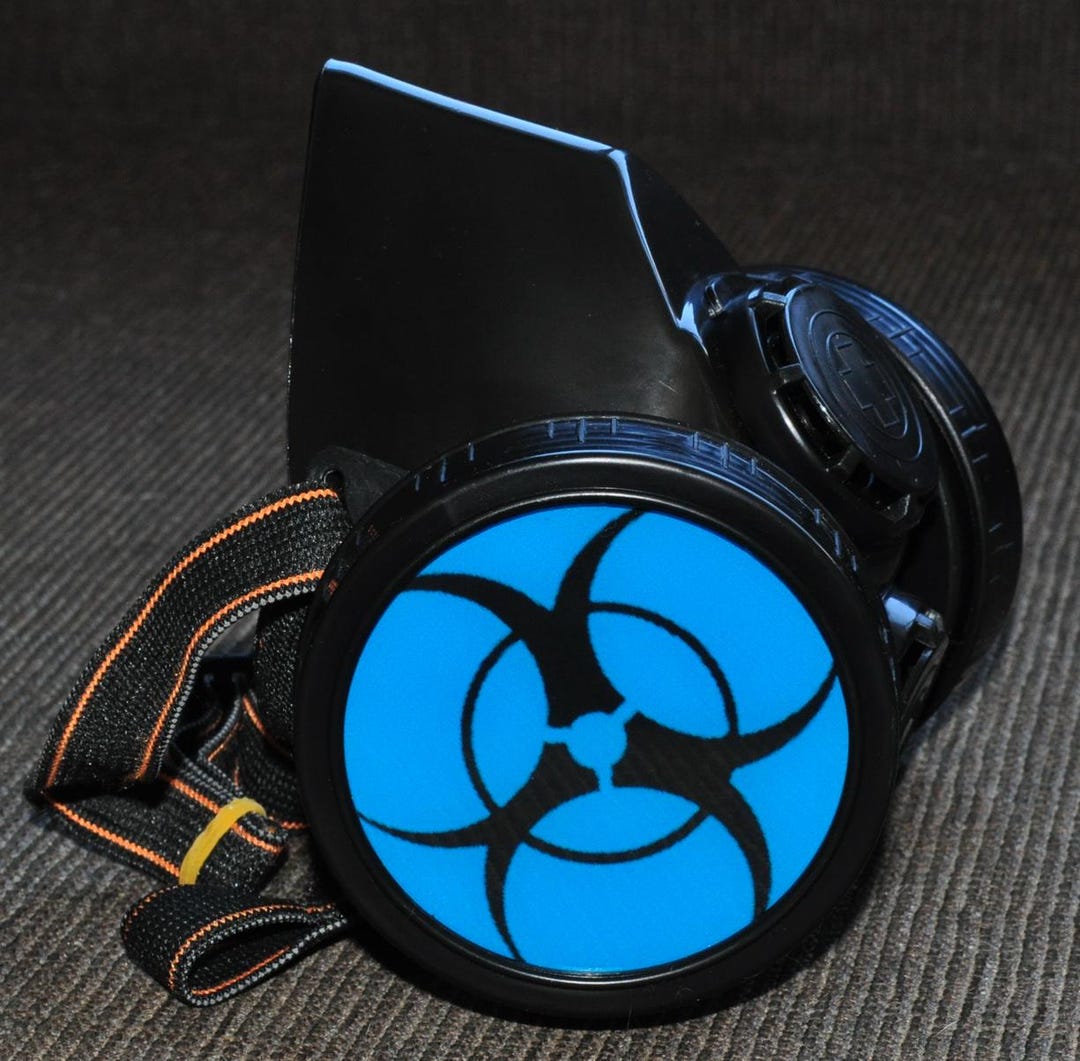 Cyber Mask Cyber Goth Mask Black Respirator Halloween Gas Mask ...