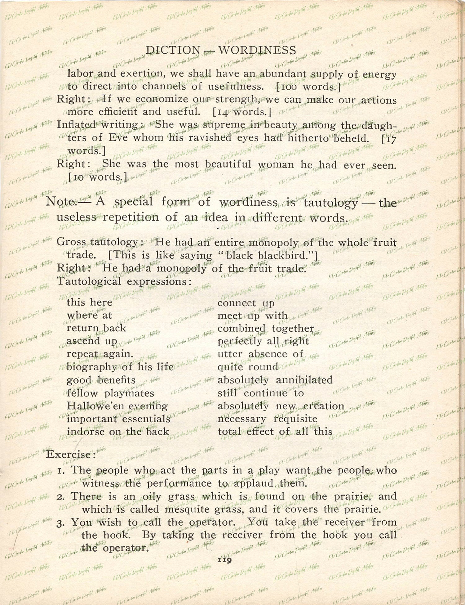 Printable Vintage Handbook Digital Pages | Etsy