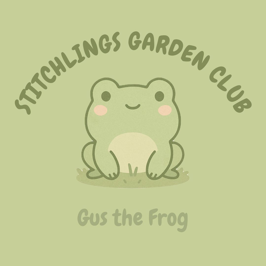 Gus the Frog | Learn to Sew Kit | Stitchlings Garden Club - Etsy