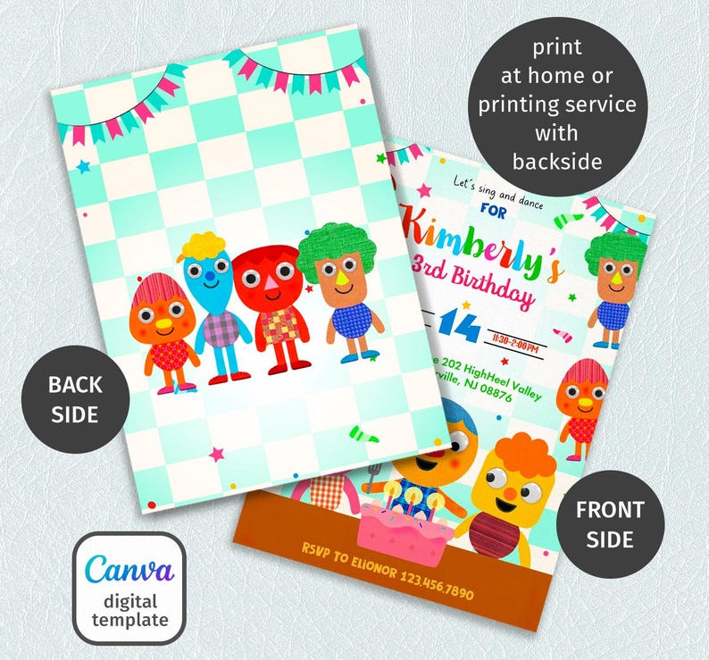 Printable Super Simple Songs Invitation, Music First Party, Editable ...